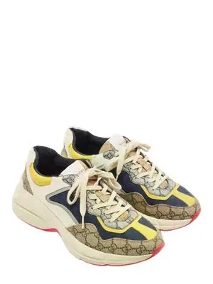 Gucci Rhyton Gg Supreme Canvas Sneakers - Neutrals