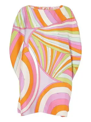 Emilio Pucci Printed Silk-twill Kaftan - Multi