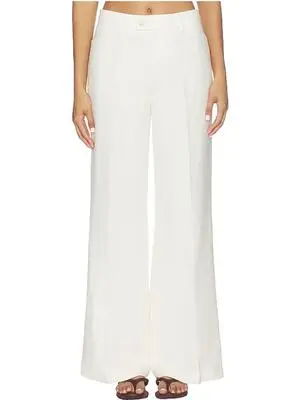 Closed Flared Linen Blend Trousers - Flye