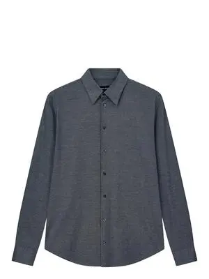 GIORGIO ARMANI Shirt Regular Fit In Micro Jacquard Cotton Jersey