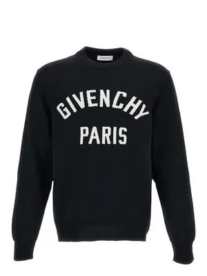 Givenchy Crewneck Knit Pullover With Couture Seam - Nero