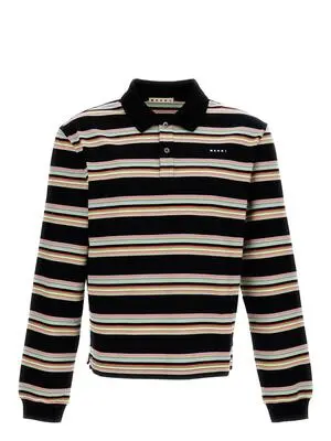Marni POLO MANICHE LUNGHE Multicolore