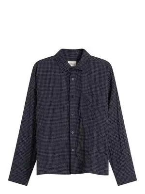 RONNING Japanese Shirt - Navy Grid