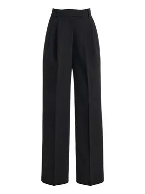 THE FRANKIE SHOP Bea Pleated Suit Pants - Black