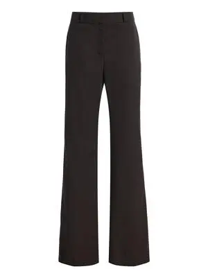 SEV Straight Flare Wool Pants - Brown