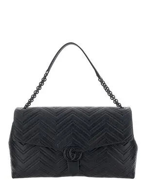 Gucci Quilted Crossbody Bag - Black