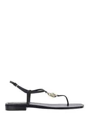 Gucci Leather Heeled Sandal - Black
