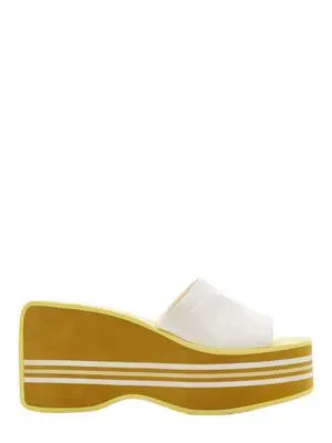 Chloé Swimming Cool Platform Sandals - Yellow