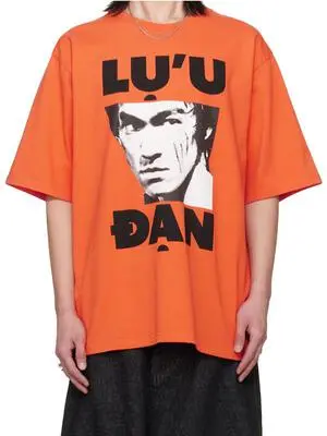 LU'U DAN Bruce Lee X Collaboration Concert Crew Neck T-shirt - Orange