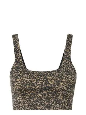 Varley Cori -print Freesoft Jersey Sports Bra - Leopard