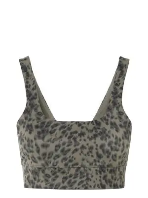 Varley Cori Cheetah-print Freesoft Sports Bra - Brown