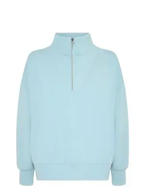 Varley Long-sleeved Half-zip Sweatshirt - Blue