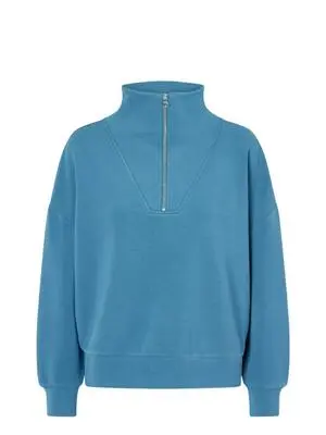Varley Long-sleeved Sweatshirt With Half-zip Closure - Blue