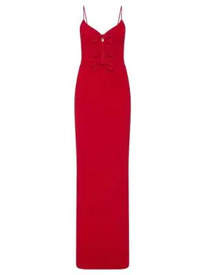 REBECCA VALLANCE Rebecca Vallance Gown With Bow Detail And Cutout
