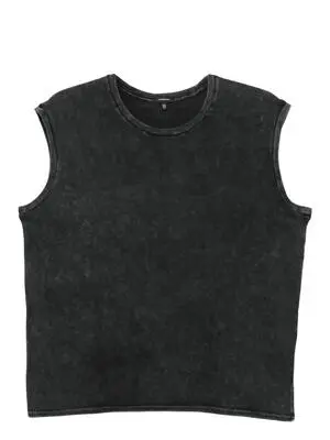 R13 Acid-wash Sleeveless Tank Top - Black