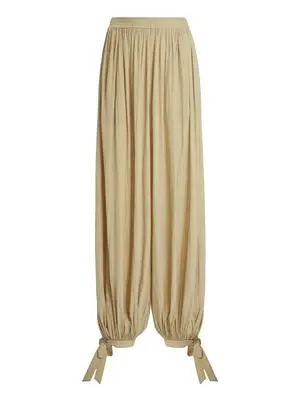 Chloé Washed Satin Bloomer Pants - Green