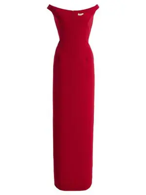 Arcina Ori Ellery Crepe Maxi Dress - Red