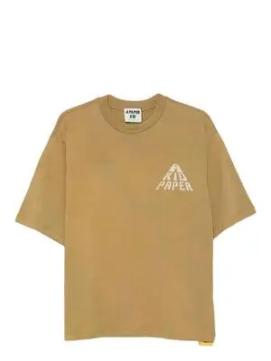 A PAPER KID Logo-print Cotton T-shirt - Green