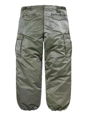 Supreme Washed Flight Satin Cargo Pants - Green