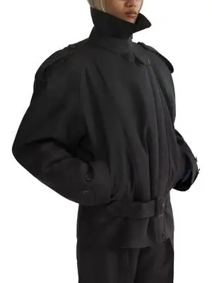MUGLER Round Jacket - Grey