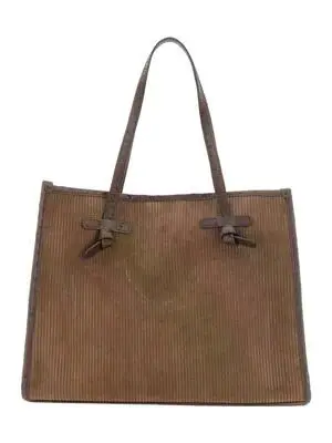 MARCELLA CLUB Marcella Ostrich-effect Shoulder Bag - Brown