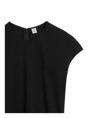 TOTEME Cap-sleeve Top - Black