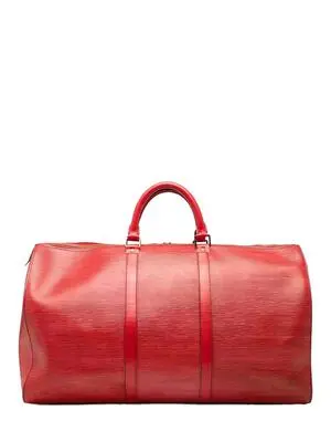 LOUIS VUITTON Epi Keepall 50 Travel Bag - Red