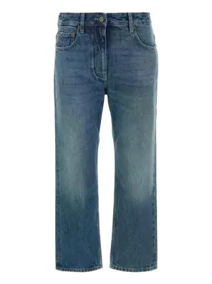 Valentino Garavani Vlogo Straight-leg Jeans - Blue