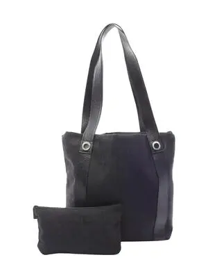 BVLGARI Logomania Canvas Tote Bag - Black