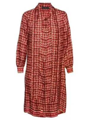 Carolina Herrera Abstract Print Tunic Dress - Red