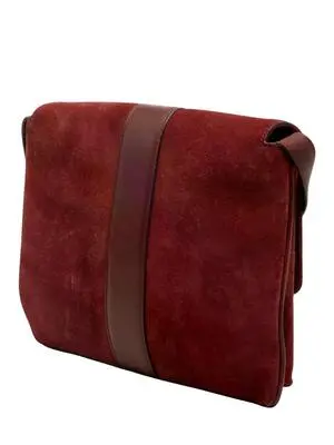 Gucci Suede Arli Crossbody Bag - Red