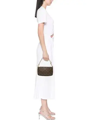 LOUIS VUITTON Louis Vuitton Monogram Pochette Accessoires Shoulder Bag Brown