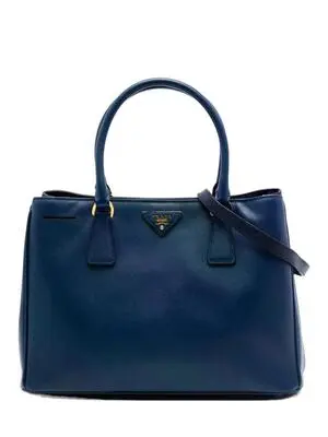 Prada Saffiano Lux Galleria Tote - Blue