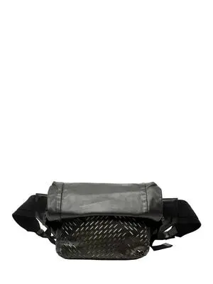 Bottega Veneta Perforated Leather Belt Bag - Black