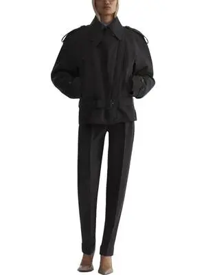 MUGLER Round Jacket - Grey