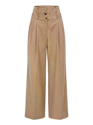 Monse Triple-waistband Pleated Trousers - Neutrals