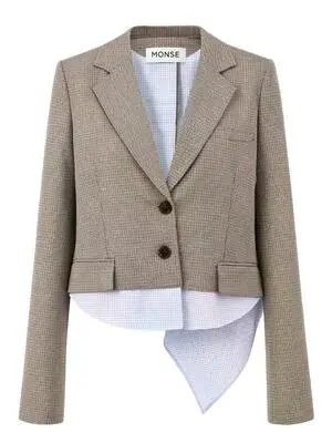 Monse Back Cascade Blazer - Brown