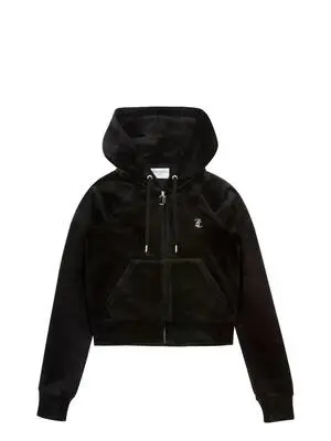 Juicy Couture Virgo Diamanté Hoodie - Black