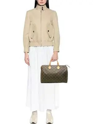 LOUIS VUITTON Monogram Speedy 35 Boston Bag - Brown