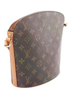 LOUIS VUITTON Monogram Drouot Crossbody Bag - Brown