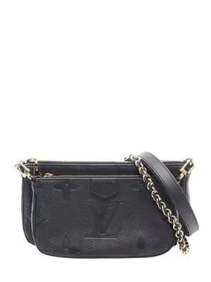 LOUIS VUITTON Monogram Giant Empreinte Multi Pochette Accessoires - Black