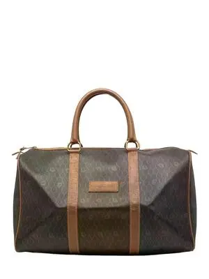 Dior Honeycomb Coated Canvas Travel Bag - Black