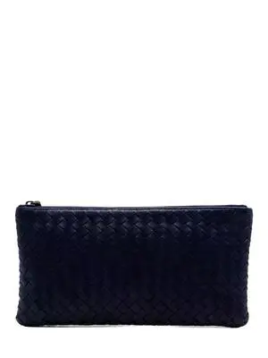 Bottega Veneta Nappa Intrecciato Clutch Bag - Blue