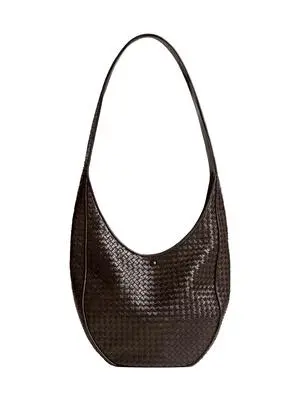 Bottega Veneta Small Ovetto Intrecciato Leather Bag - Brown