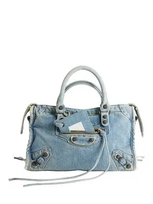 Balenciaga Balenciaga Le City Small Denim Bag Blue