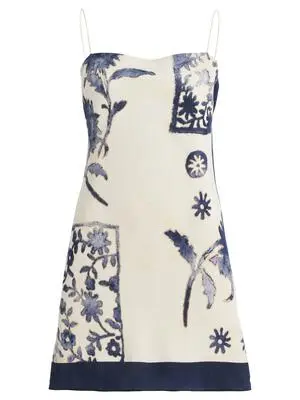SIR. Phillipa Crepe Mini Dress - Navy