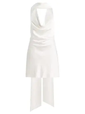 Significant Other Luka Draped Satin Mini Dress - Ivory
