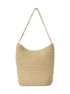 THE ROW The Row Alma Raffia Shoulder Bag Neutral