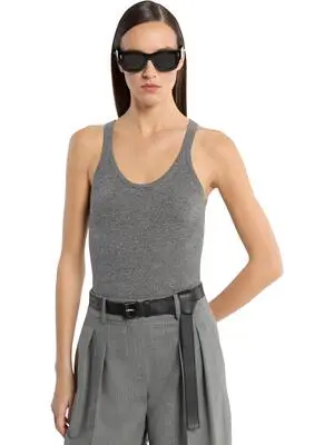Michael Kors Cashmere Blend Tank Top - Grey