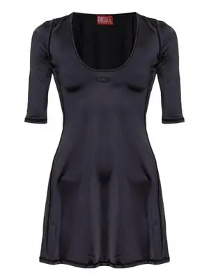 DIESEL® Mini Dress With Logo Detail - Multicolor